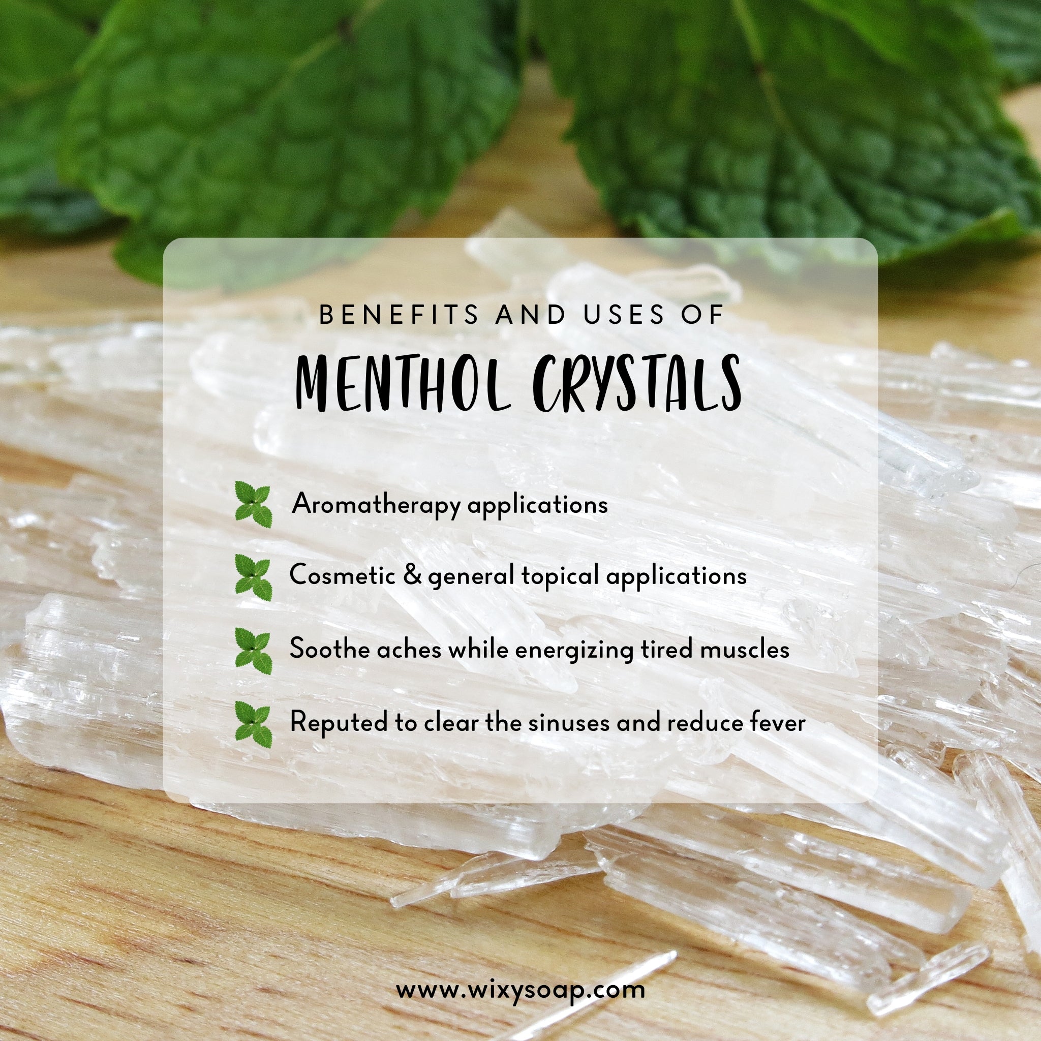 Benefits and Uses of Menthol Crystals – Wixy Soap