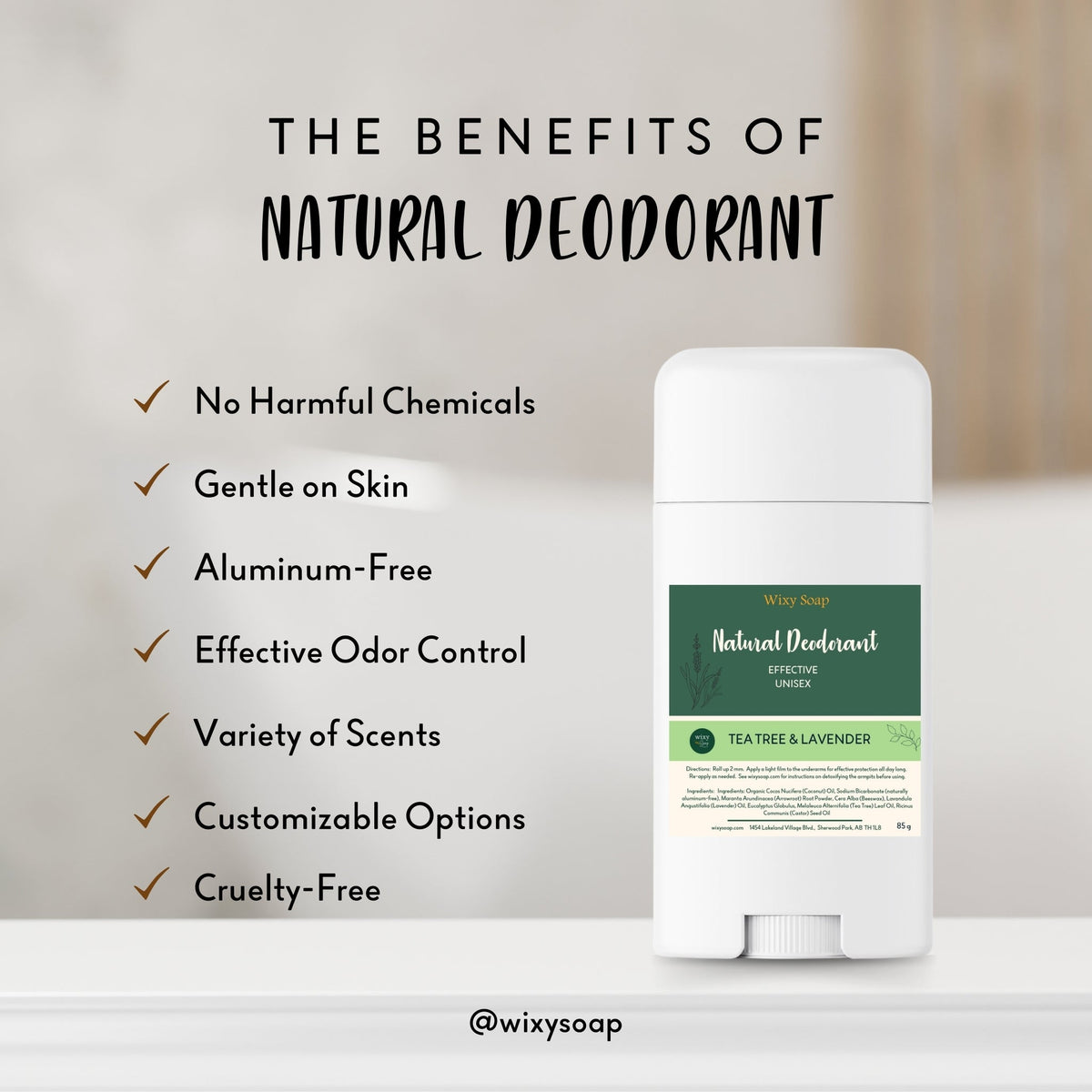 The Benefits of Natural Deodorant and Why You Should Take Wixy Soap Na
