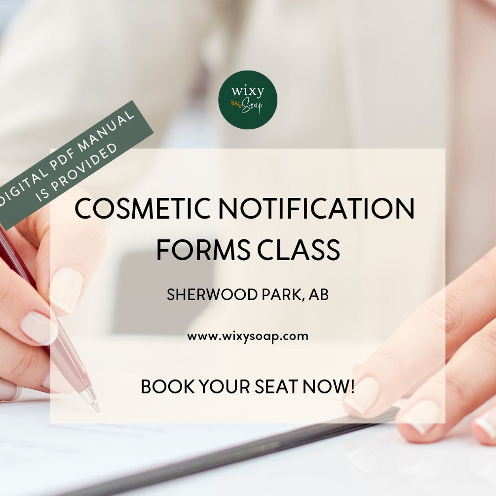 Cosmetic Notification Class - Wixy Soap - Service